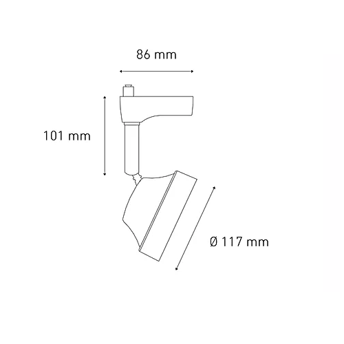 Luminaria LED ALPHA A RIEL Blanco L5641-100 Magg – Iluminación Cosmo